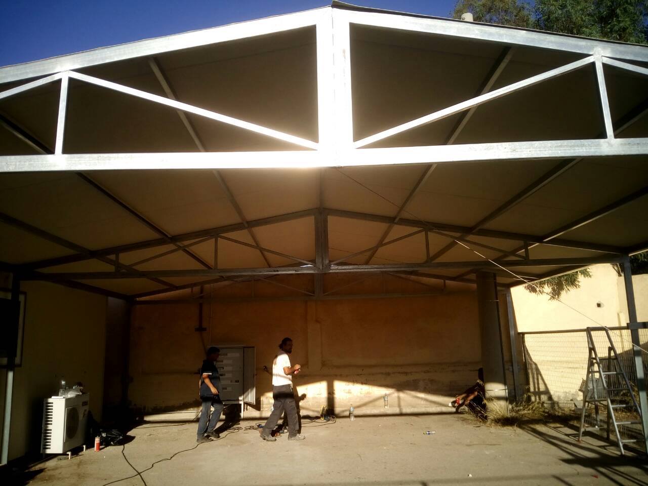 Μεταλλικες Κατασκευες ( Σταθερο Σκεπαστρο) | iTentes